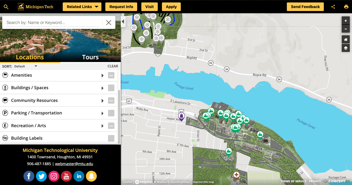 Mischiefed Managed: A Campus Map With All The Data - Concept3D