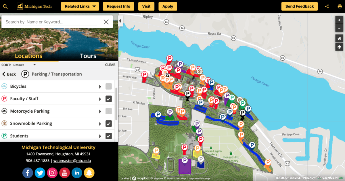 Mischiefed Managed: A Campus Map With All The Data - Concept3D
