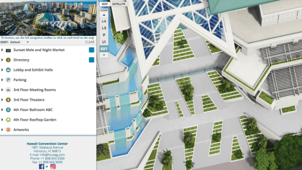 Hawaii Convention Center Launches Concept3D’s 3D Mapping Platform ...