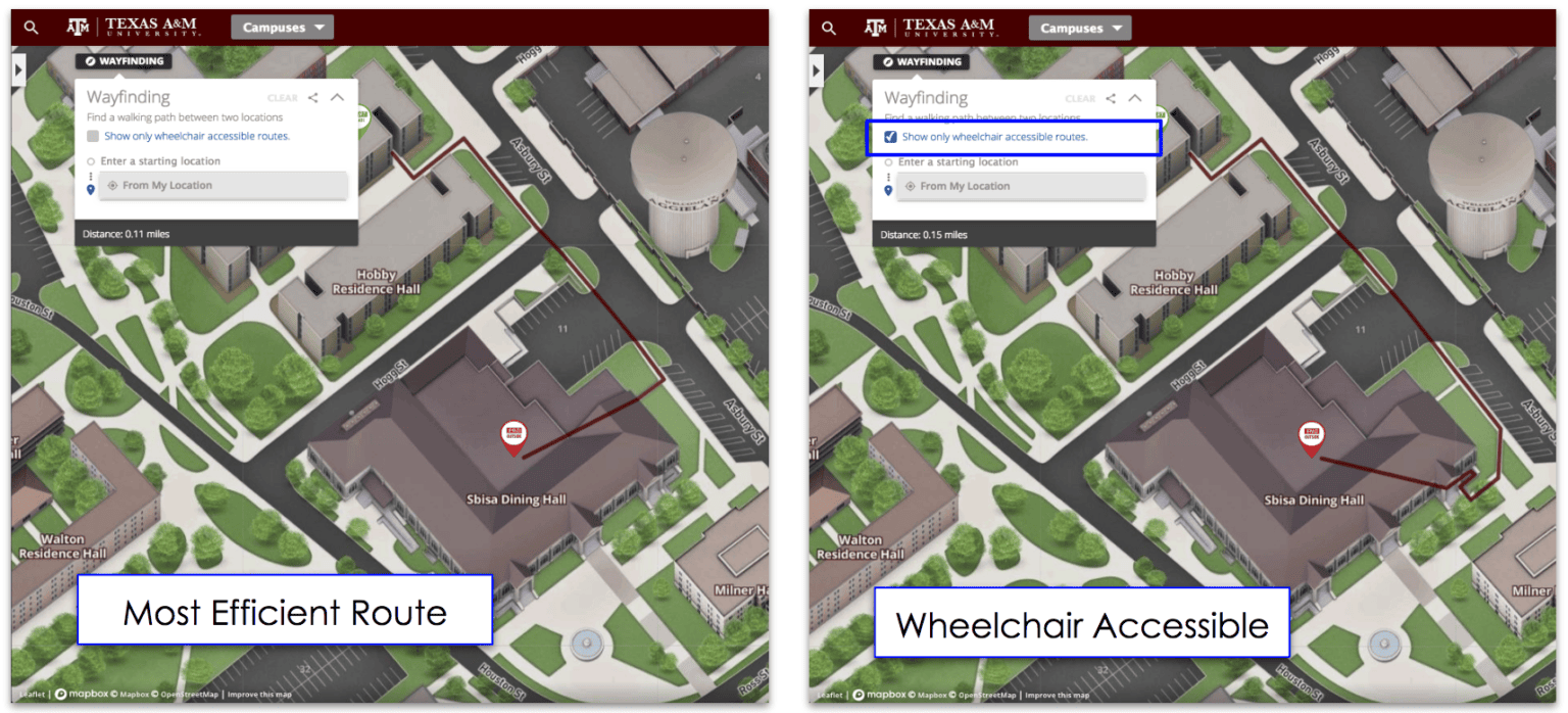 Wayfinding : Wheelchair Accessible Routes - Concept3D