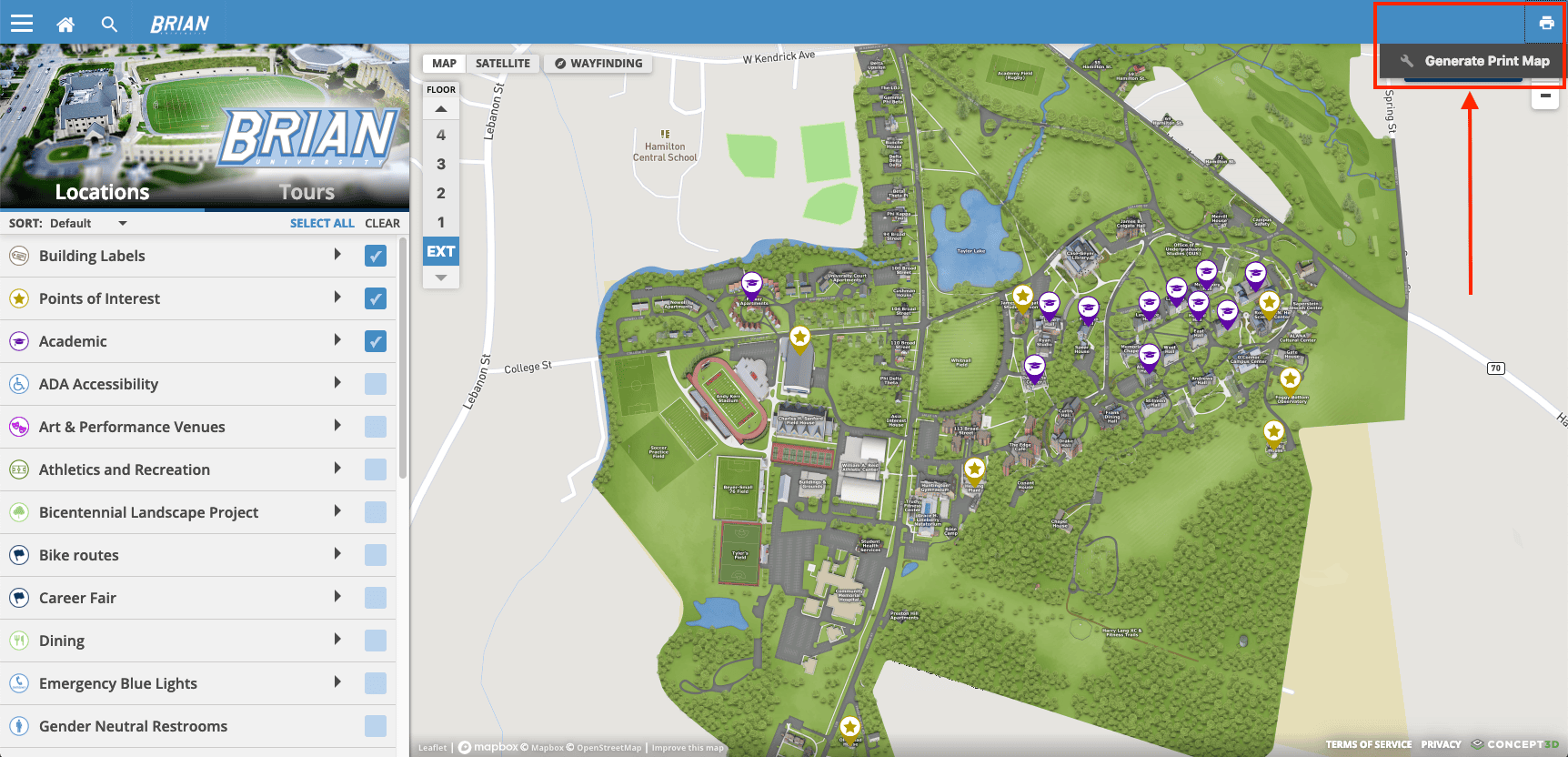 Marketing Benefits of Printed Campus Maps - Concept3D