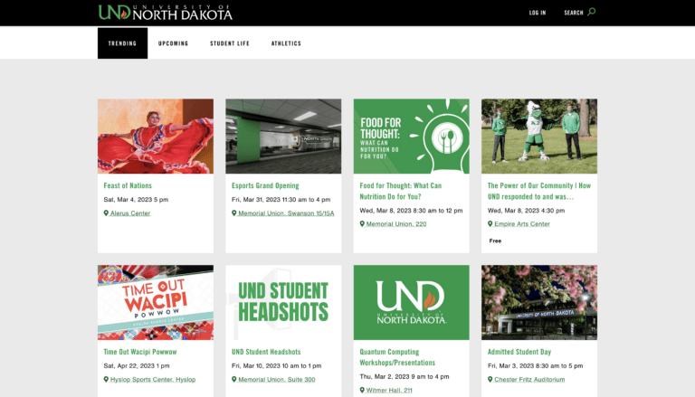 Localist Online Events Calendar | Concept3D