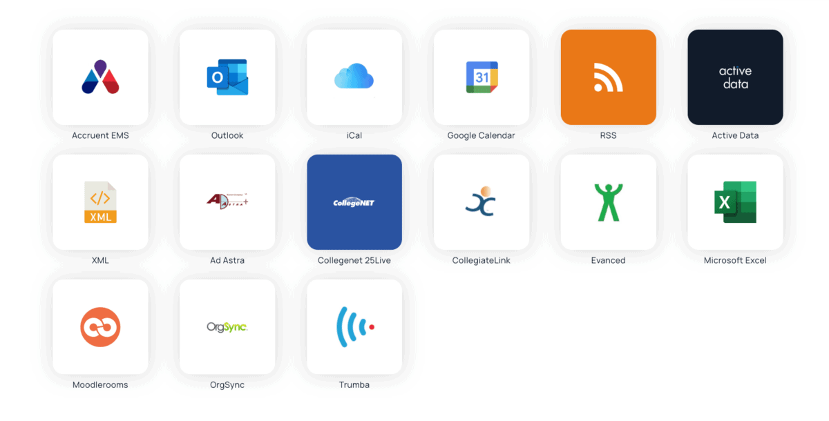 Integrations | Localist Online Events Calendar | Concept3D